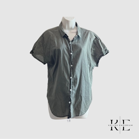Universal Thread | Tops | Universal Thread Army Green Button Down Short ...